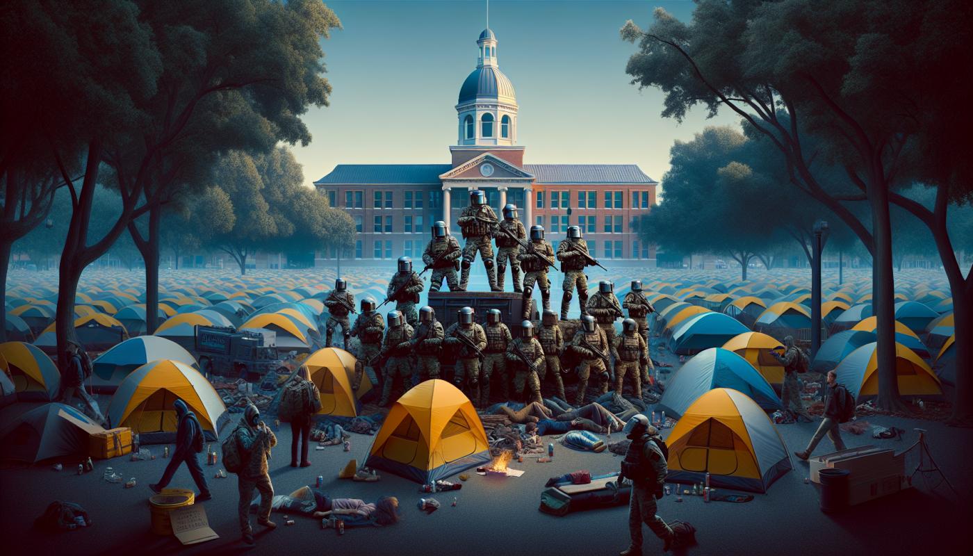 LAPD in Riot Gear Clears Pro-Palestinian Encampment at USC